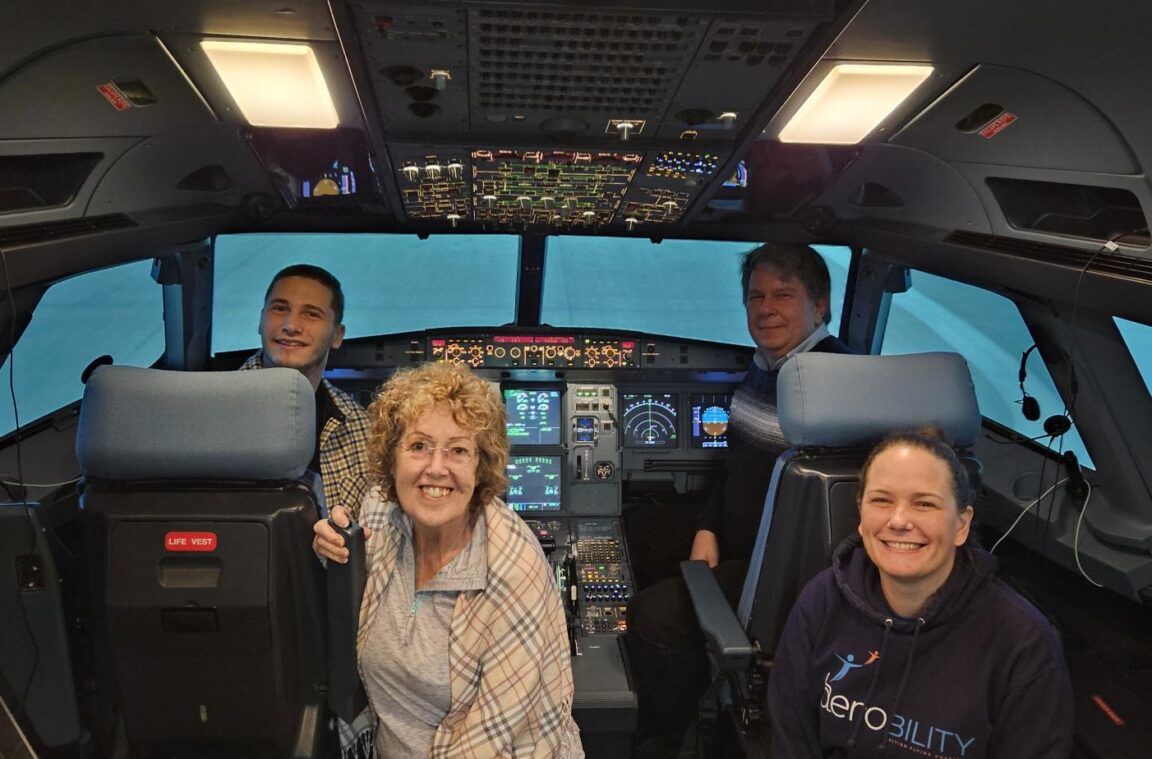 Disabled pilots fly Avion’s revolutionary A320 Flight Simulator